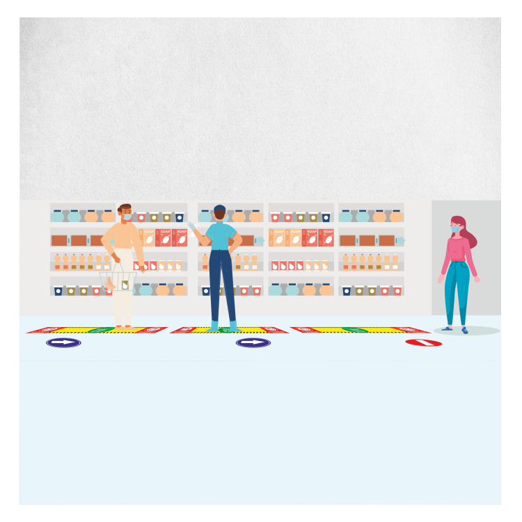 Keep safe distance (Rough sticker)