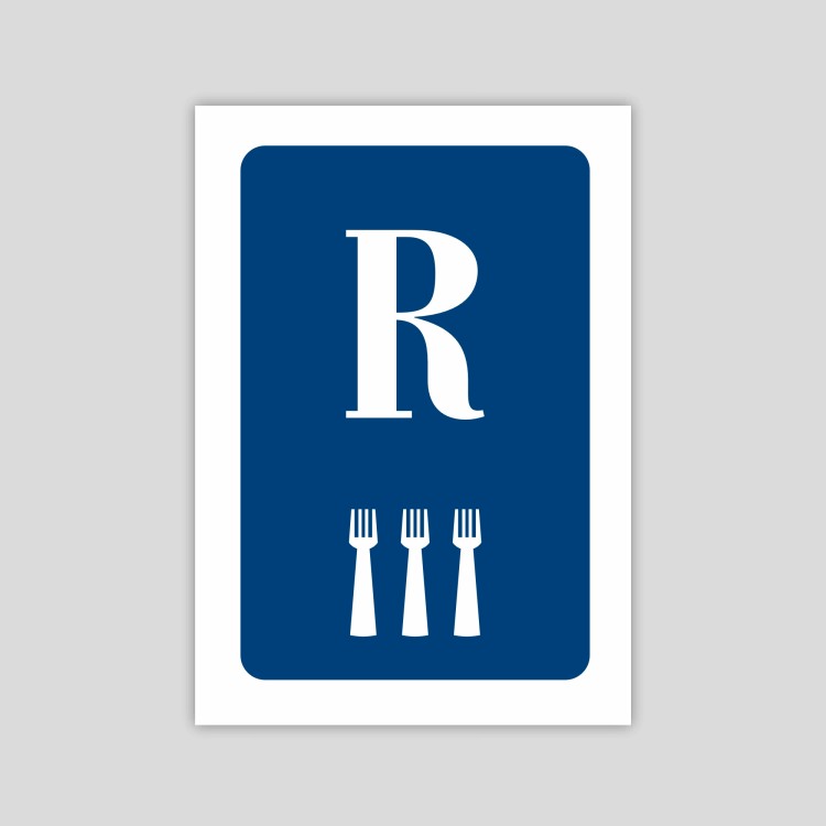 Distinctive plate Restaurant three forks - Castilla y León