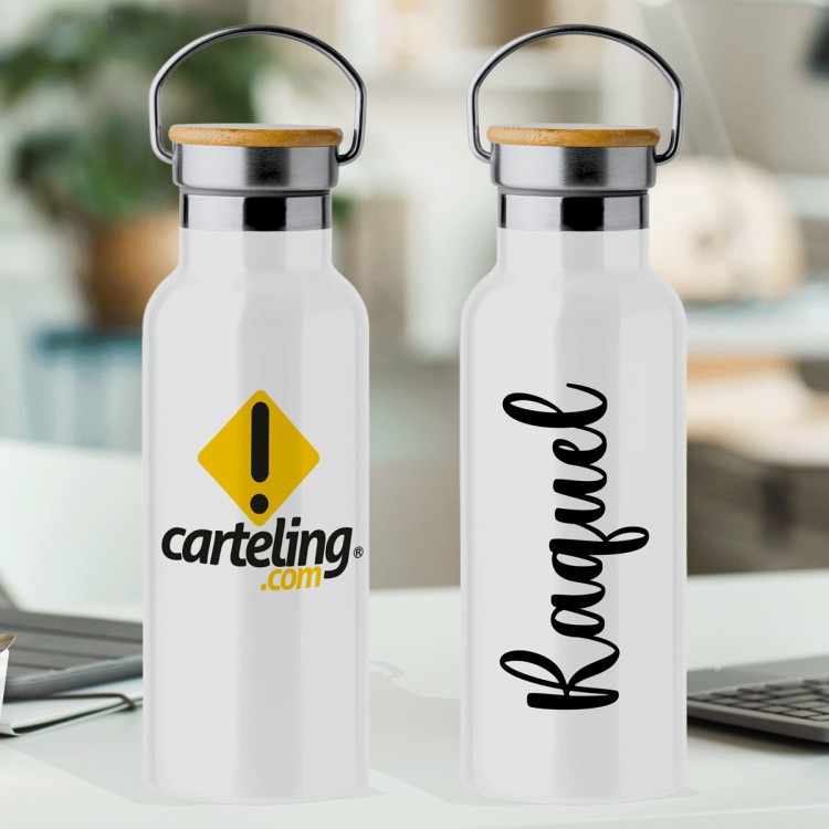 Personalized stainless steel water bottle